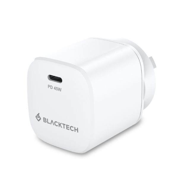 BLACKTECH USB-C 45W PD GAN Charger - M&L Computers Technology