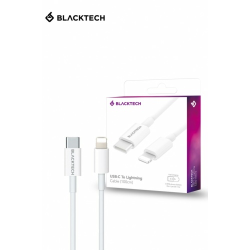 BLACKTECH 2M USB-C To Lighting Charging Cable - M&L Computers Technology