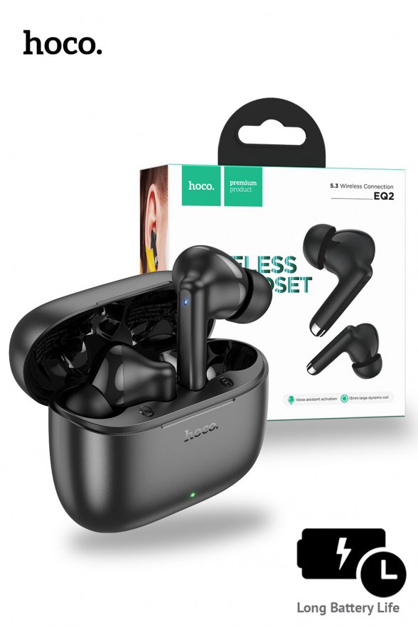 Hoco EQ2 Black Physical Noise Cancellation TWS - M&L Computers Technology
