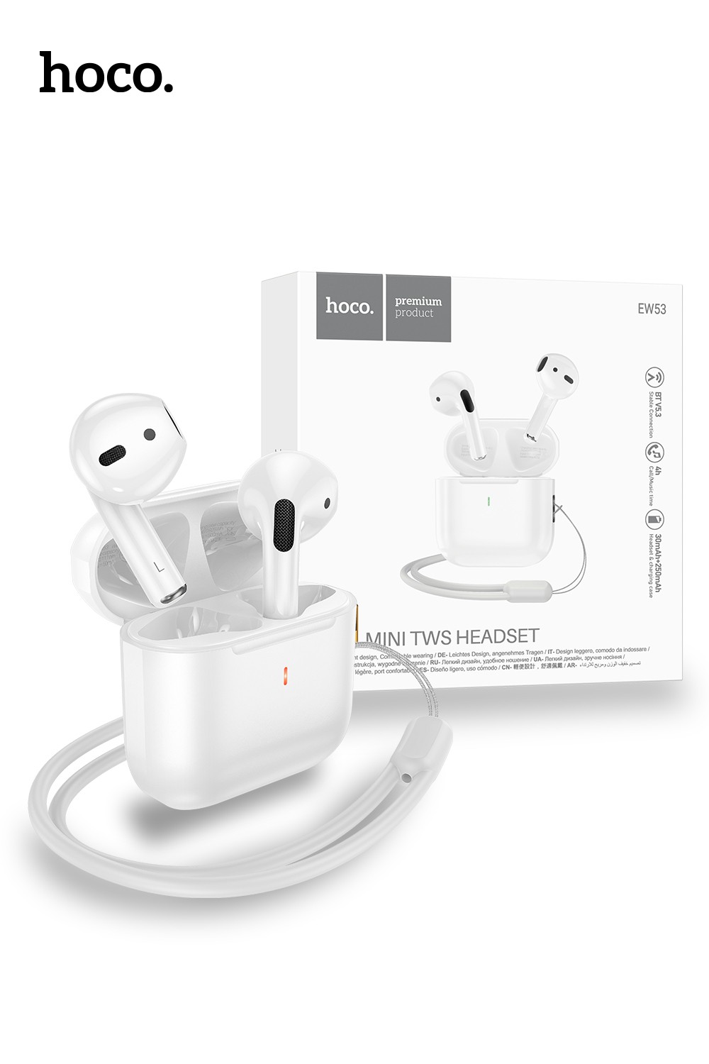 Hoco EW53 White Lucky TWS Earphones - M&L Computers Technology