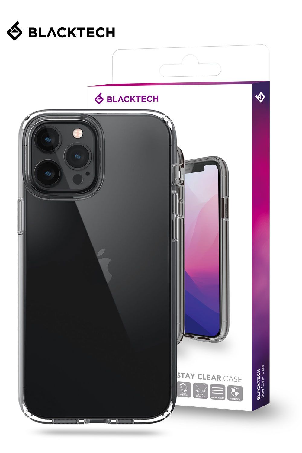 BLACKTECH Stay Black Case For iPhone 15 Pro-MAX - M&L Computers Technology