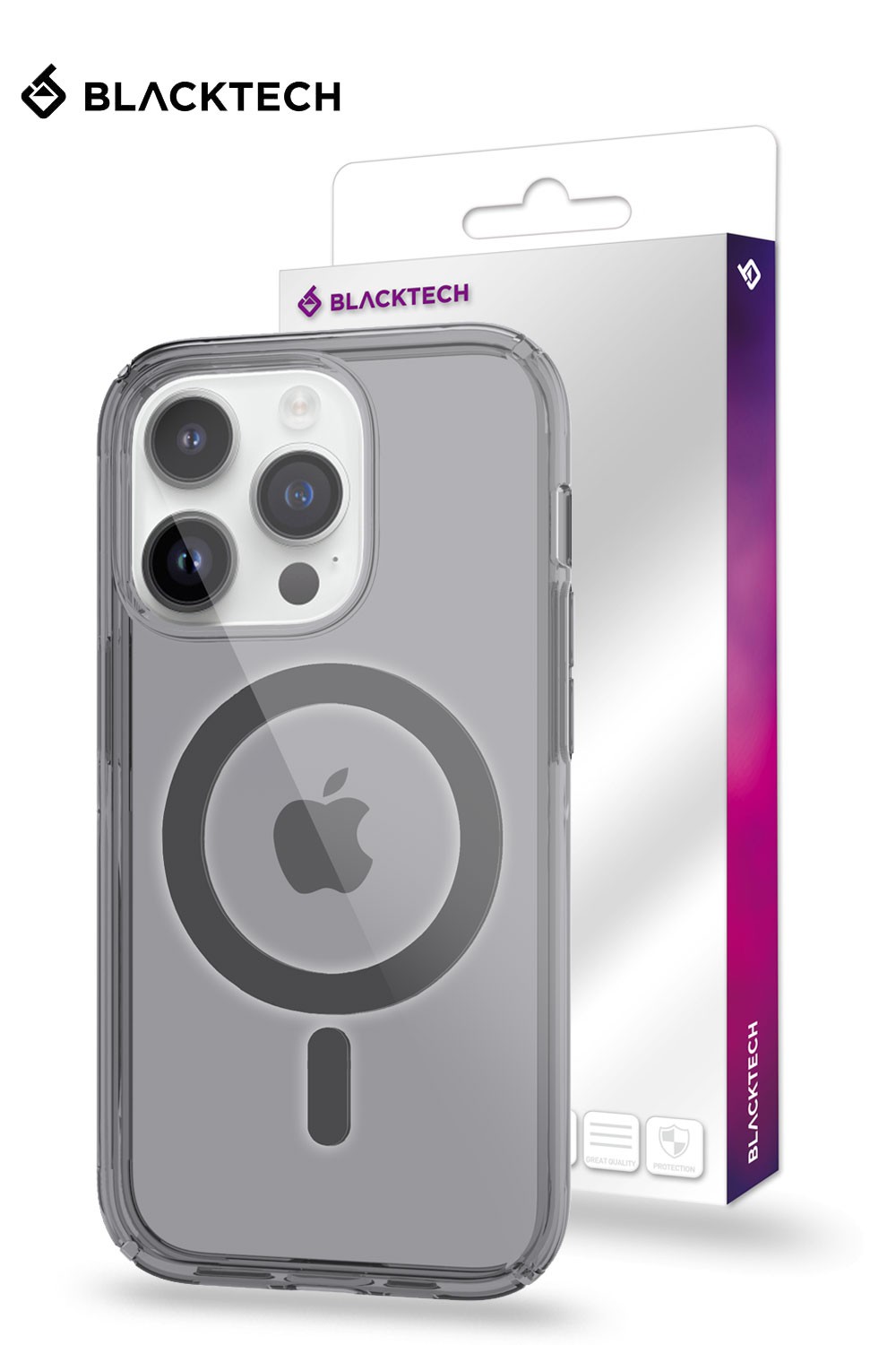 BLACKTECH Magsafe Case for iPhone 15 Pro-MAX Black - M&L Computers ...