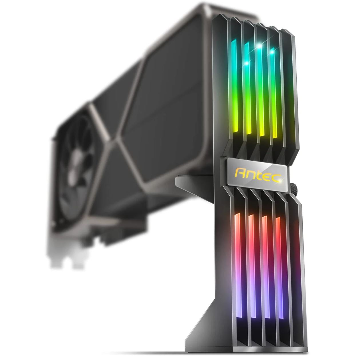 Antec RGB GPU Support Bracket, Graphics Card Holder, Addressable RGB 5V ...