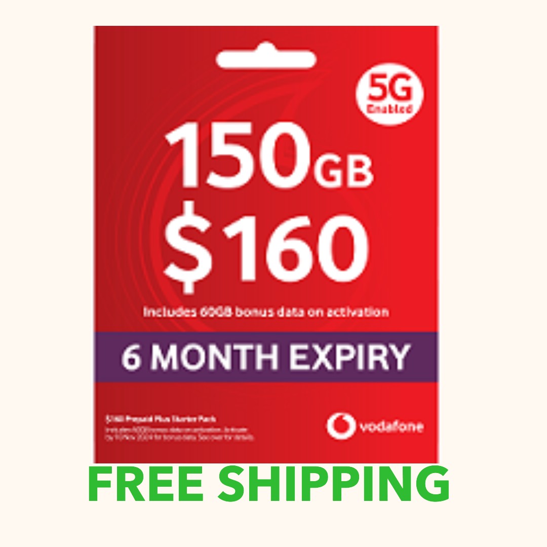 Vodafone $160 Prepaid Triple Sim Kit - M&L Computers Technology