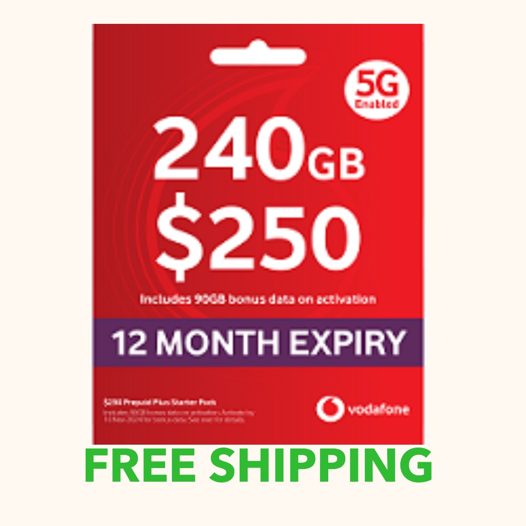 Vodafone $250 Prepaid Triple Sim Kit - M&L Computers Technology