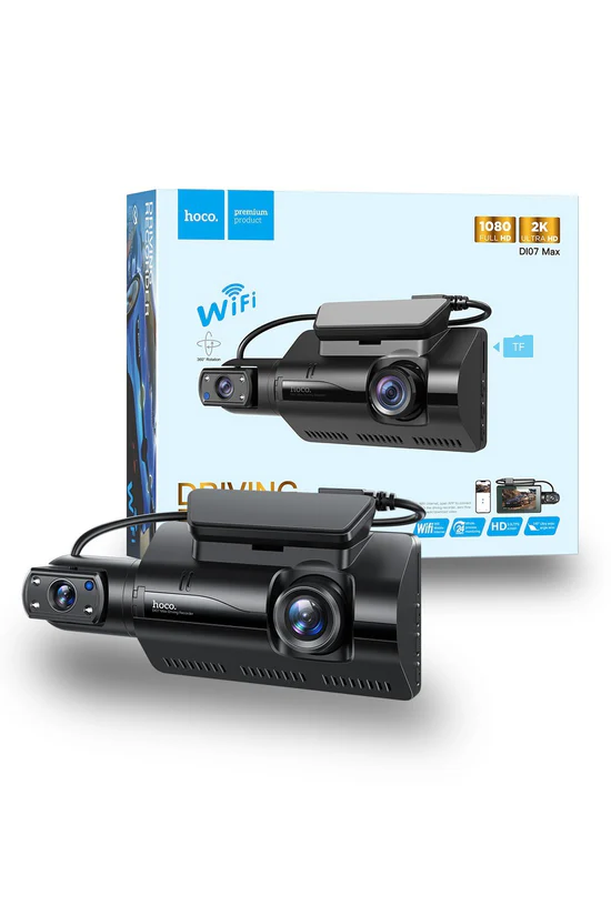 Hoco 2K HD Night Vision Wifi DI07 Dashcam - M&L Computers Technology
