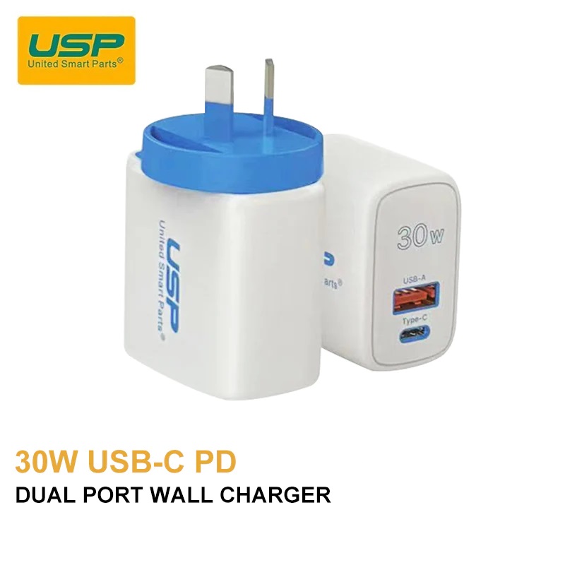 USP 30W QC 3.0 USB-A USB-C PD Charger - M&L Computers Technology