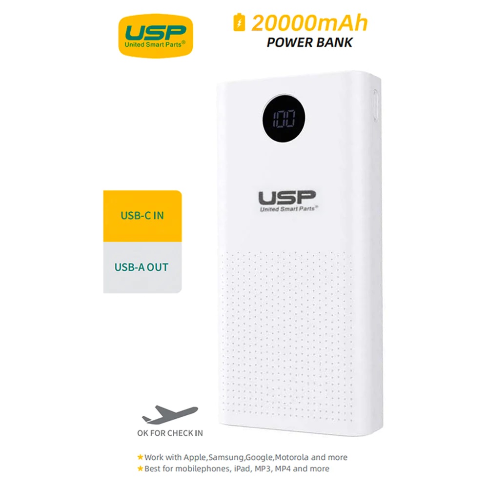 USP 20000mAh Power Bank (37W) - M&L Computers Technology