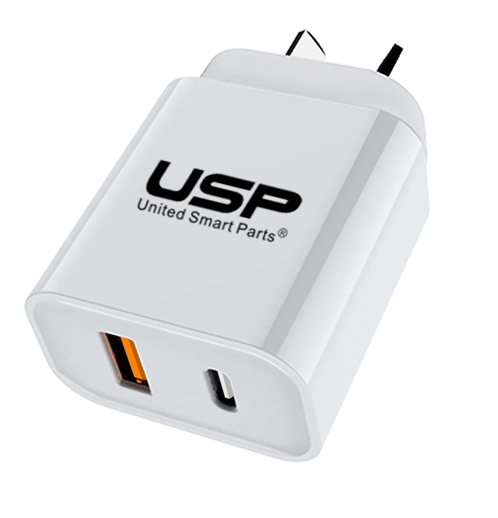 USP 20W QC 3.0 USB-A USB-C PD Charger - M&L Computers Technology