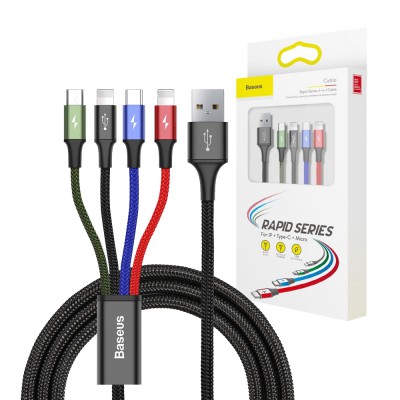Baseus Lightning X 2 / Type-C / Micro USB 3.5A 1.2m - M&L Computers ...