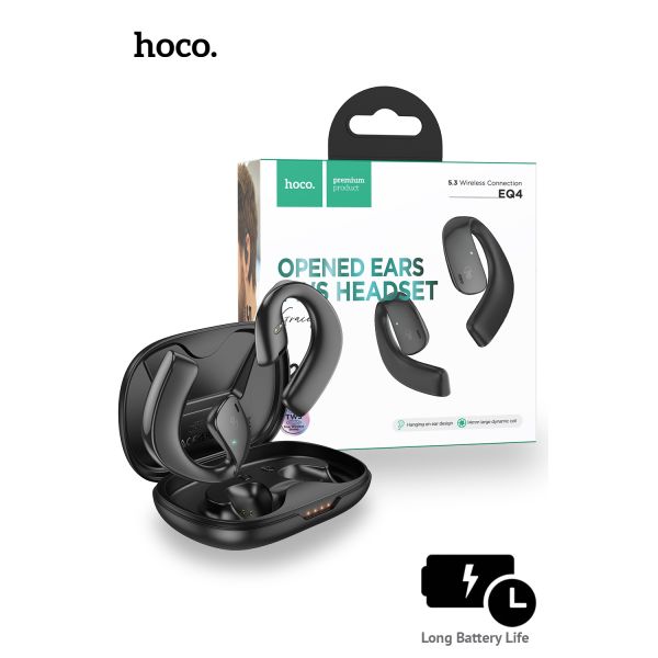 Hoco EQ4 Black Graceful True Wireless Headset - M&L Computers Technology